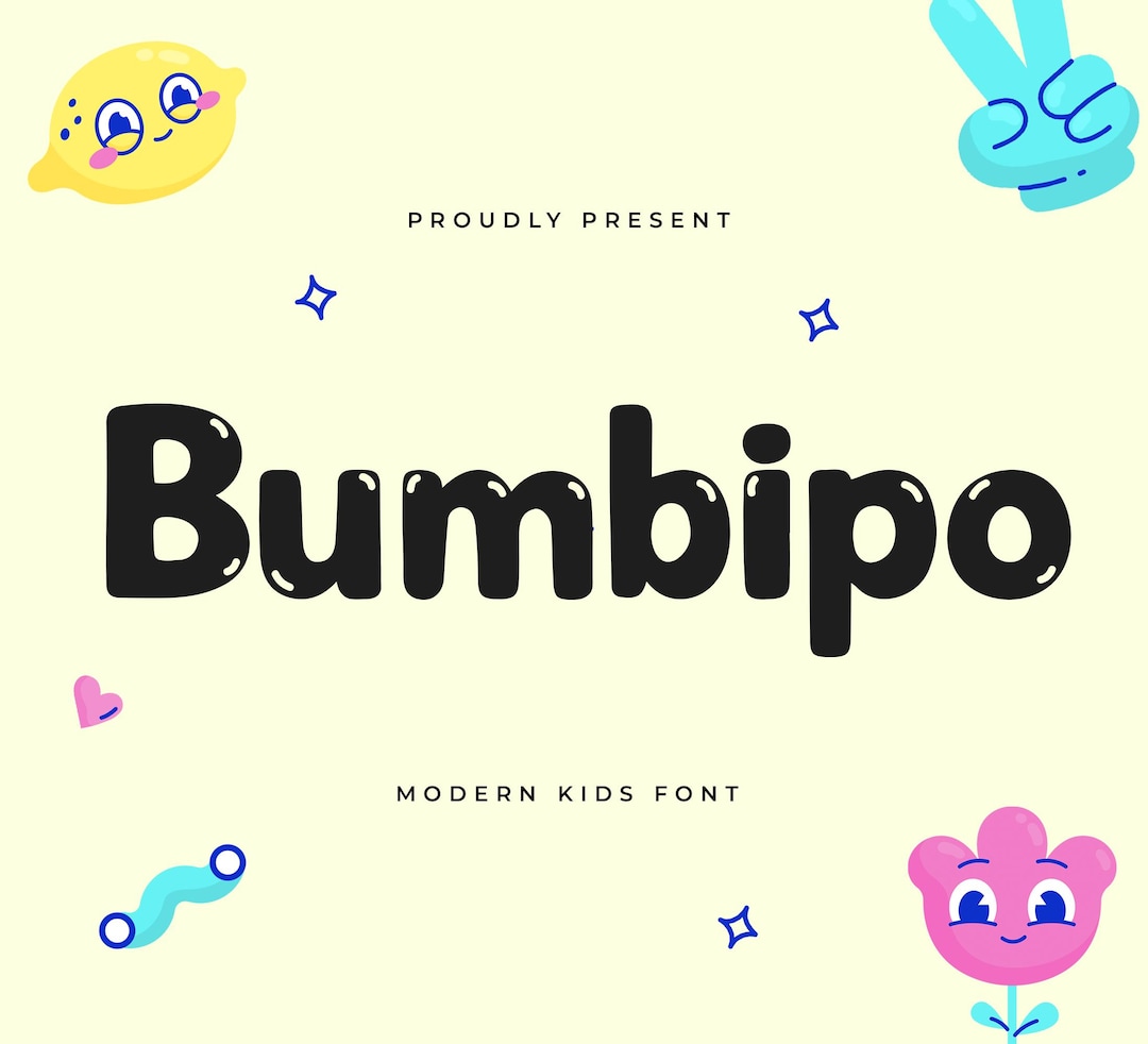 Modern Font, Cute Font, Playful Typeface, Baby Font – Cute Kids Font ...