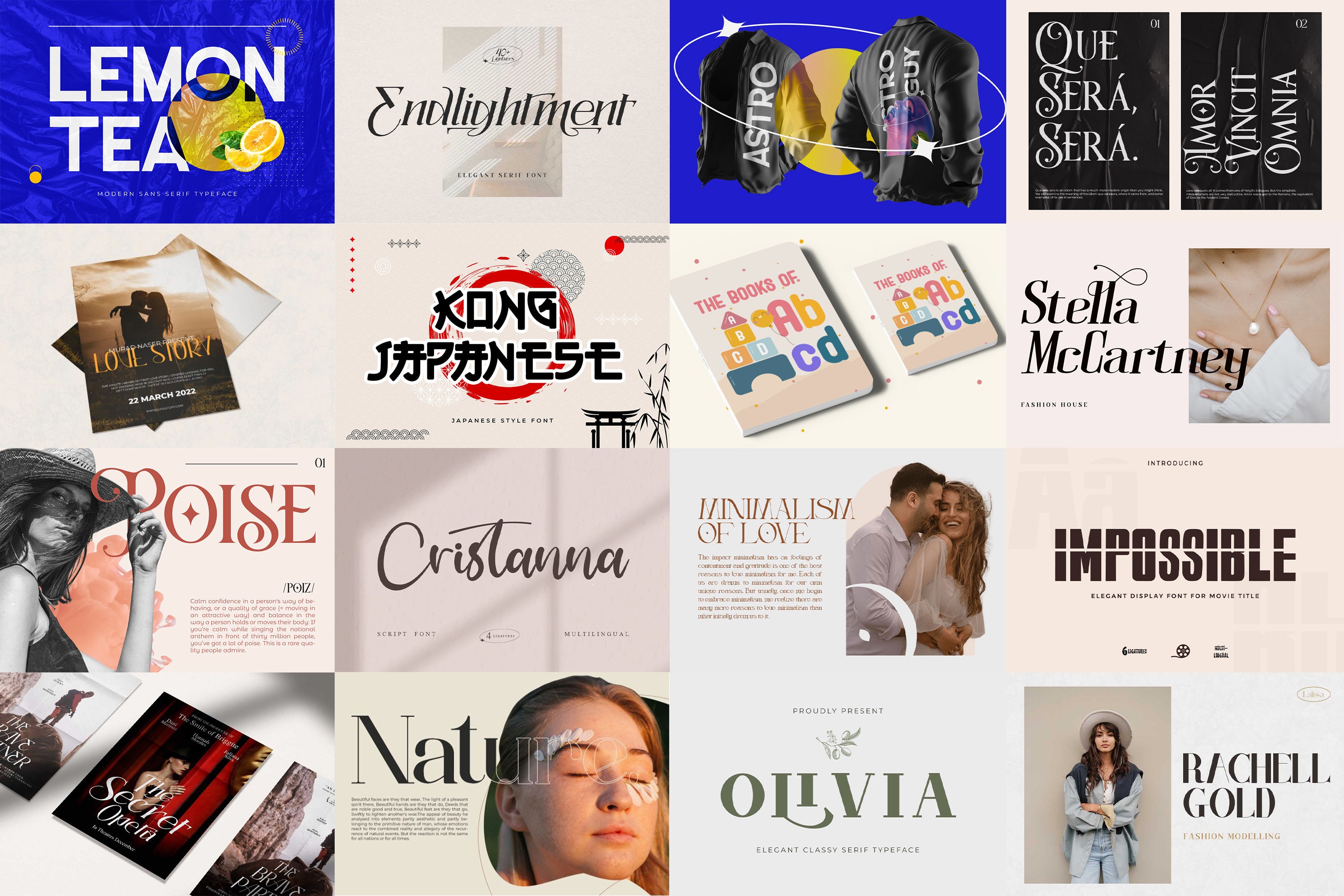 100 Modern Font Bundle, Procreate Font, Branding Font, Handwritten Font ...