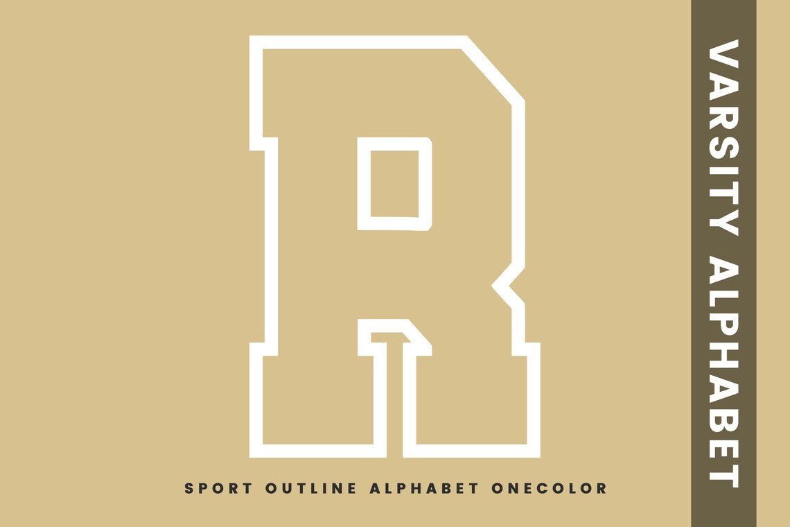 Modern Varsity Font SVG Varsity Fonts Varsity Jacket SVG - Etsy