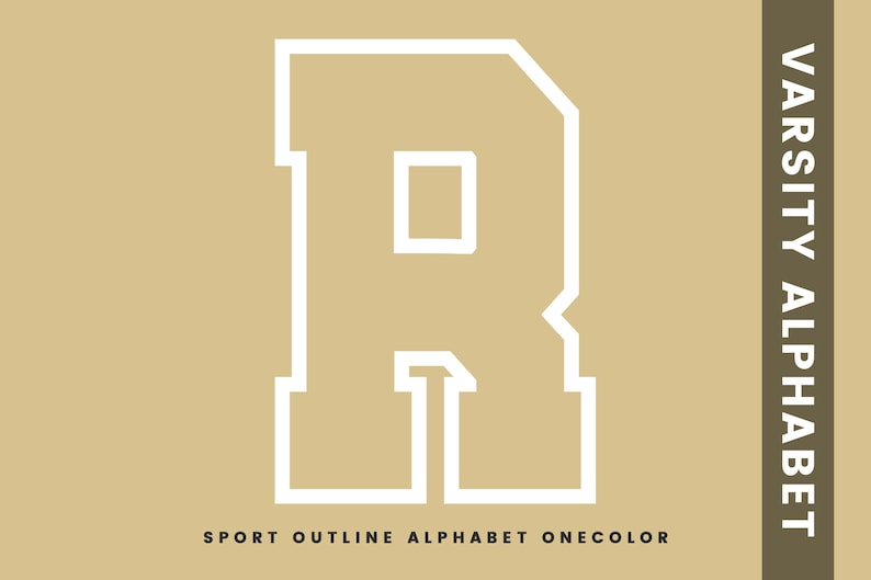 Modern Varsity Font SVG, Varsity Fonts, Varsity Jacket, SVG File, Block ...