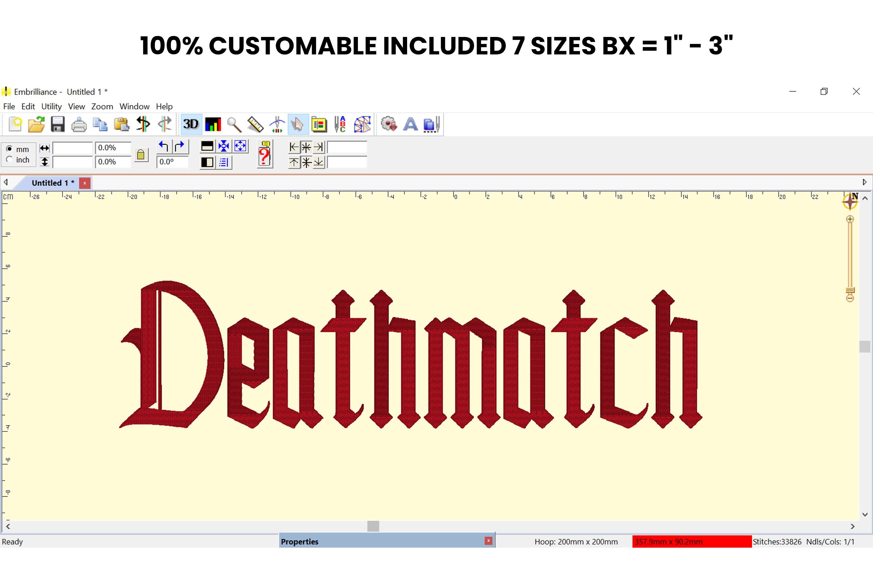 Modern Horror Embroidery Font Bundle, Embroidery Font, Groovy Font ...