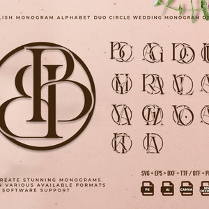 Monogram Font, Font, Monogram SVG, Monogram Text Font, Monogram Logo ...