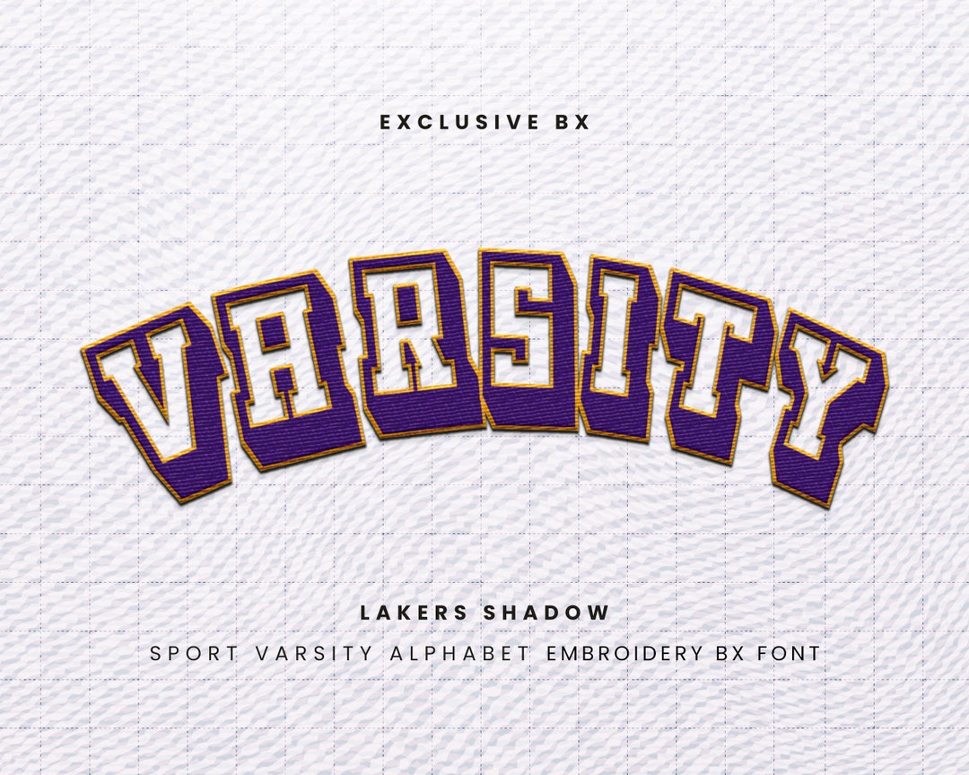 Varsity Embroidery Font, Font, Modern Font, Embroidery Font, Bold Font ...