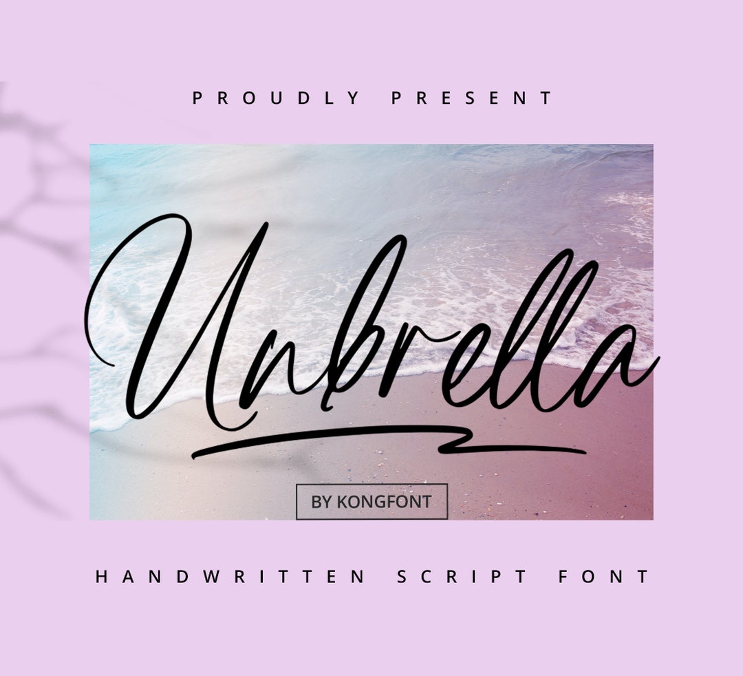 Modern Font, Script Font, Font Style, Unique Font, Font - Unbrella ...