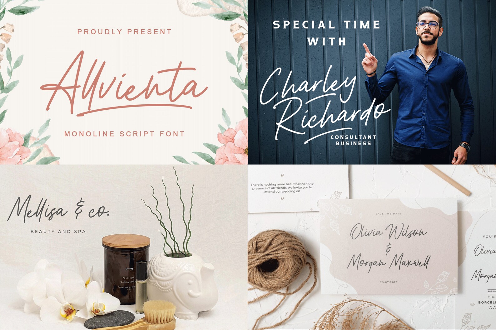 Modern Cursive Font Bundle, Cursive Font, Calligraphy Font, Script Font, Farmhouse Font ...