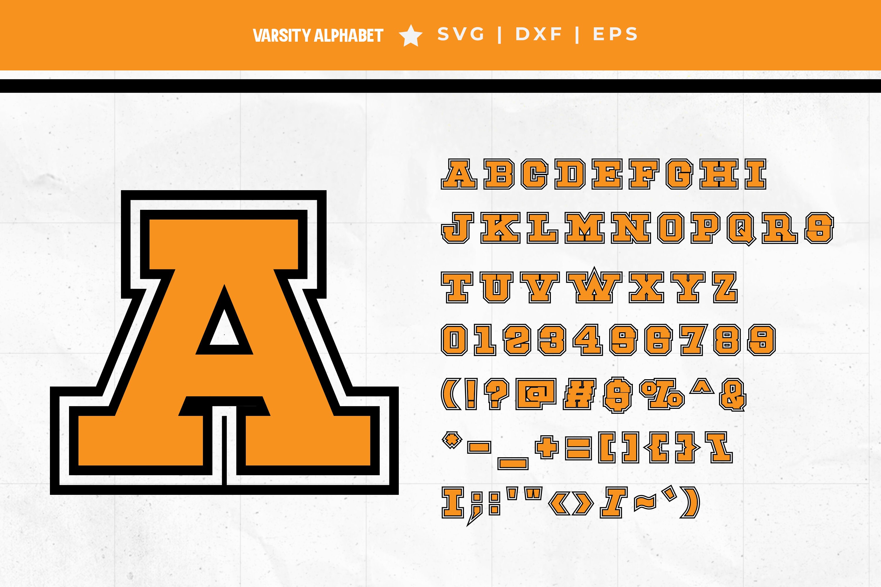 Modern Varsity Font SVG, Varsity Jacket, Varsity Font, Varsity Letter ...