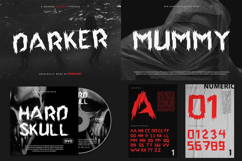 Modern Fonts, Font, Horror Font Bundle, Horror Fonts, Font Bundle ...