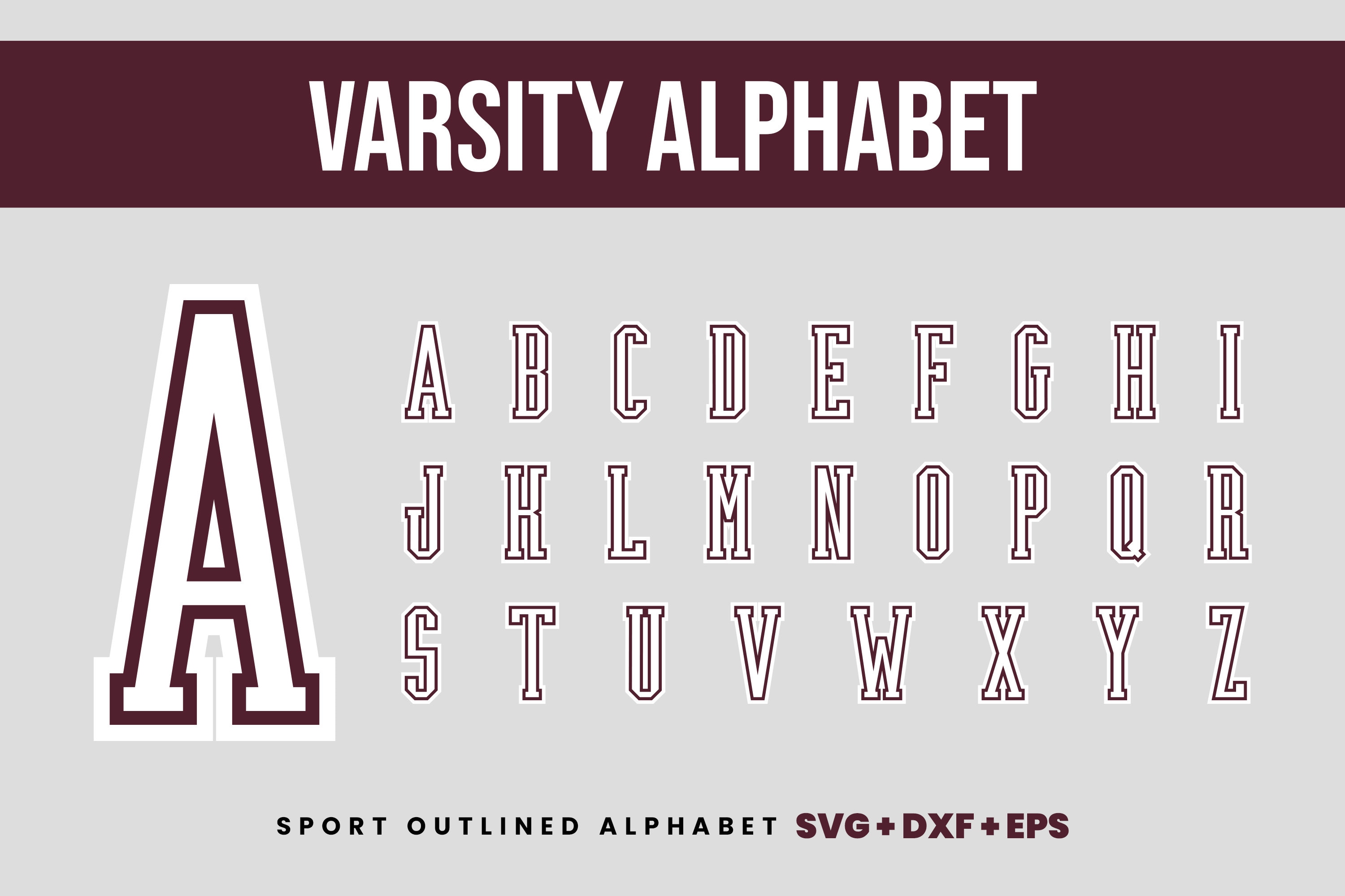 Modern Varsity Font SVG, Modern Fonts, Softball Font, Varsity Font 3D ...