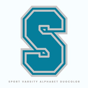 Modern Varsity Font SVG, Varsity Letter Font, Font SVG, Vector Font ...