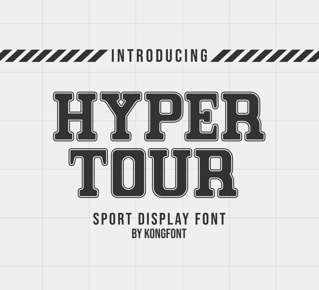 Modern Font, Hyper Tour Font, Display Typeface, Energetic Font, Design ...
