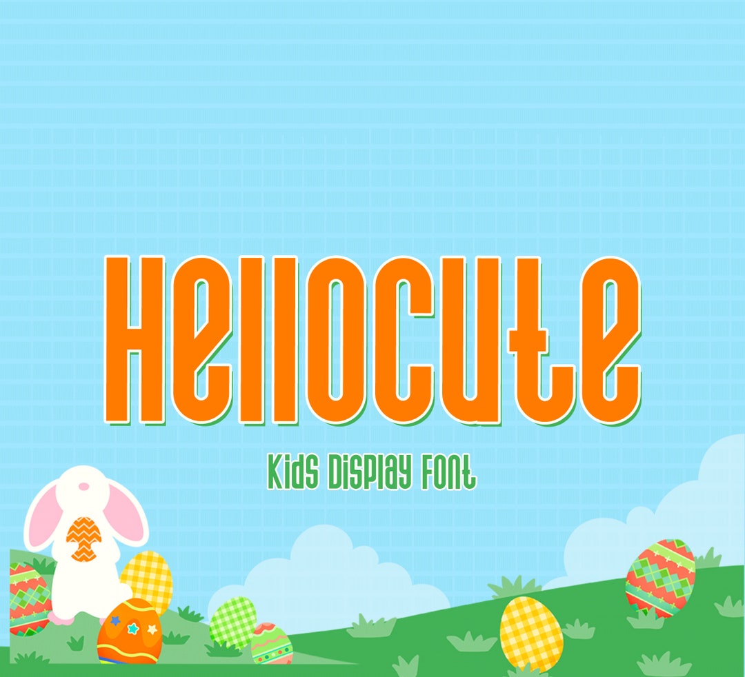 Modern Font, Kids Font, Cheerful Typeface, Children Typography - Bright ...