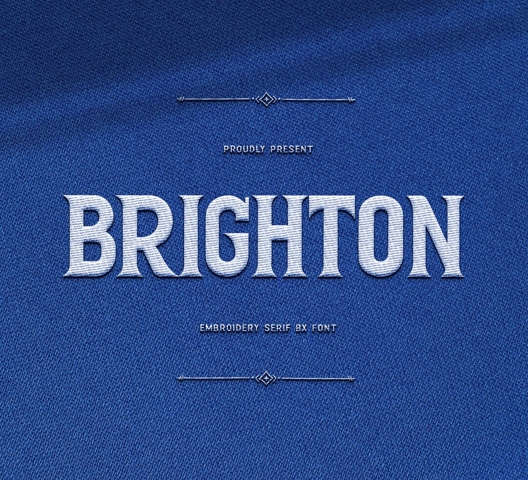 Brighton Embroidery Serif Font Exquisite Designs - Embroidery Font ...