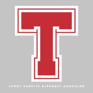 Modern Varsity Font SVG, Varsity Fonts, Varsity Letters, Block Font ...