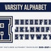 Modern Varsity Font SVG, Varsity Letter Font, Varsity Fonts, Varsity ...