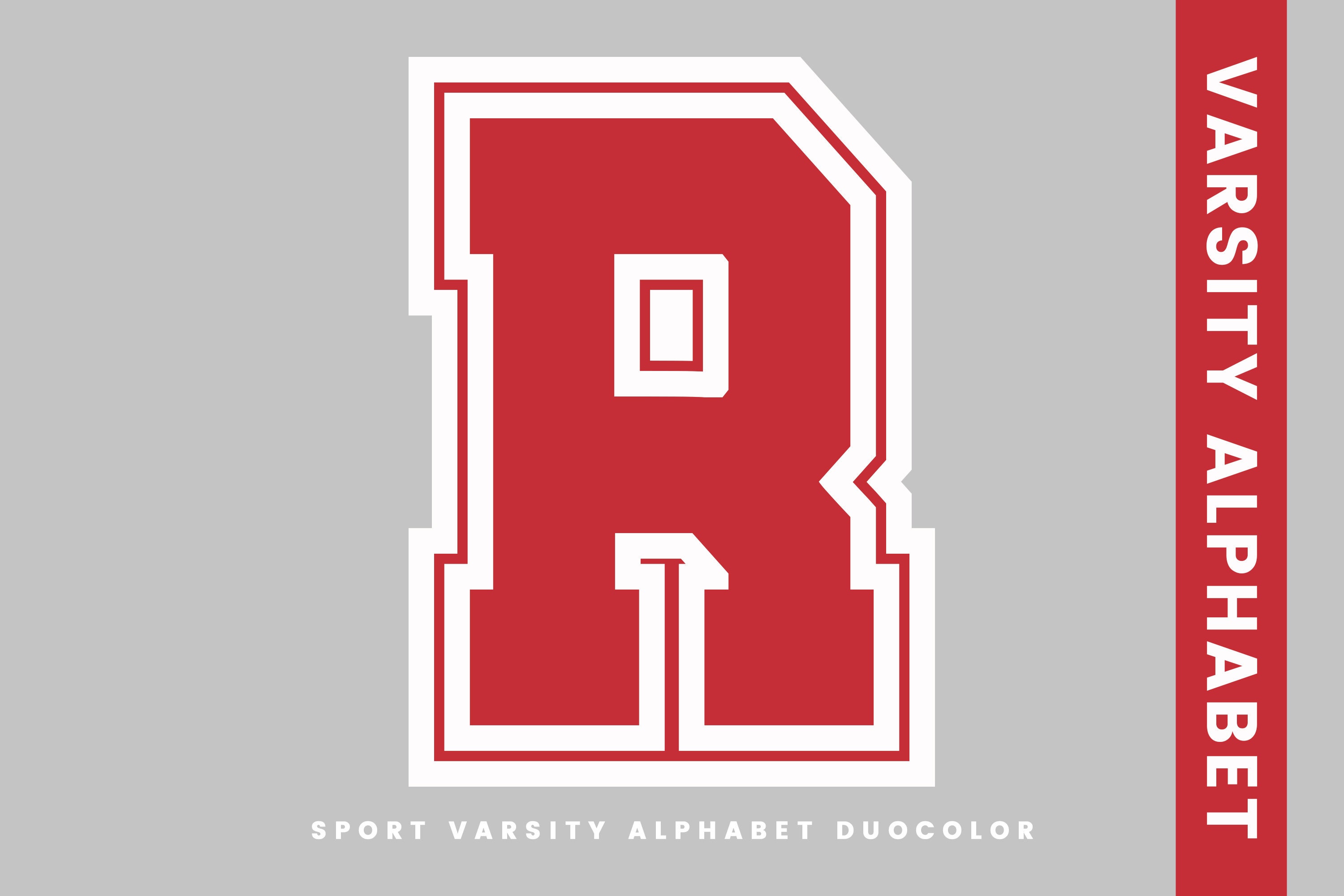 Modern Varsity Font SVG, Varsity Fonts, Varsity Letters, Block Font ...