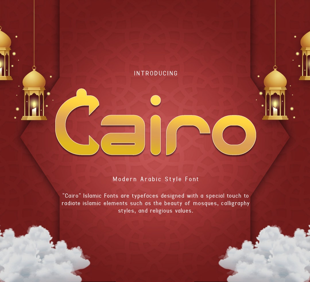 Modern Font, Professional Font, Stylish Display Display Font Cairo ...