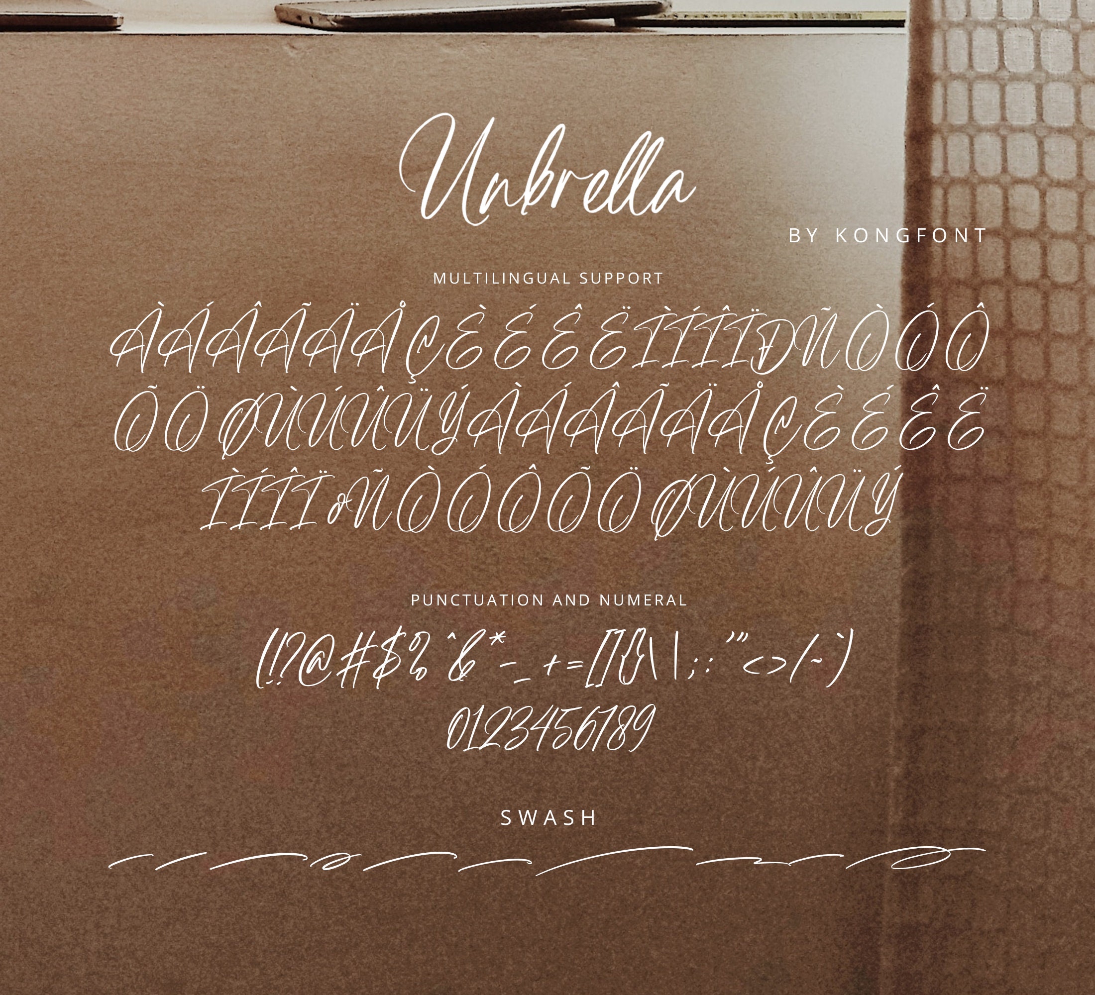 Modern Font, Script Font, Font Style, Unique Font, Font - Unbrella ...