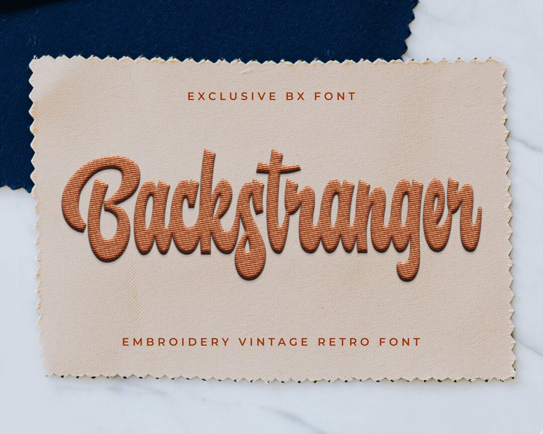 Modern Embroidery Font, Best Embroidery Font, BX Embroidery Fonts, DST ...