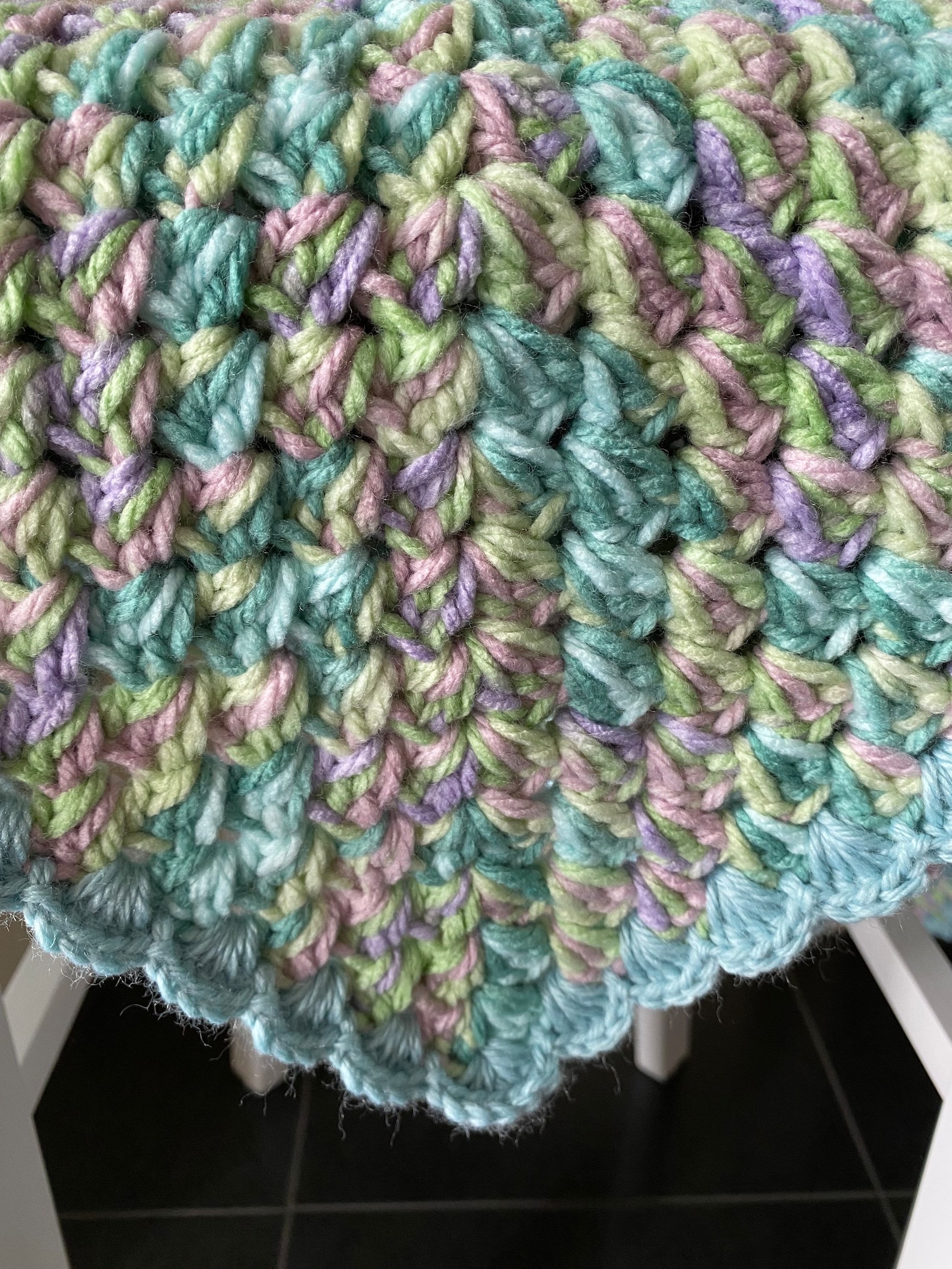 Crochet Lap Blanket. Hand Made. Brand New. Beautiful and Soft Colours ...