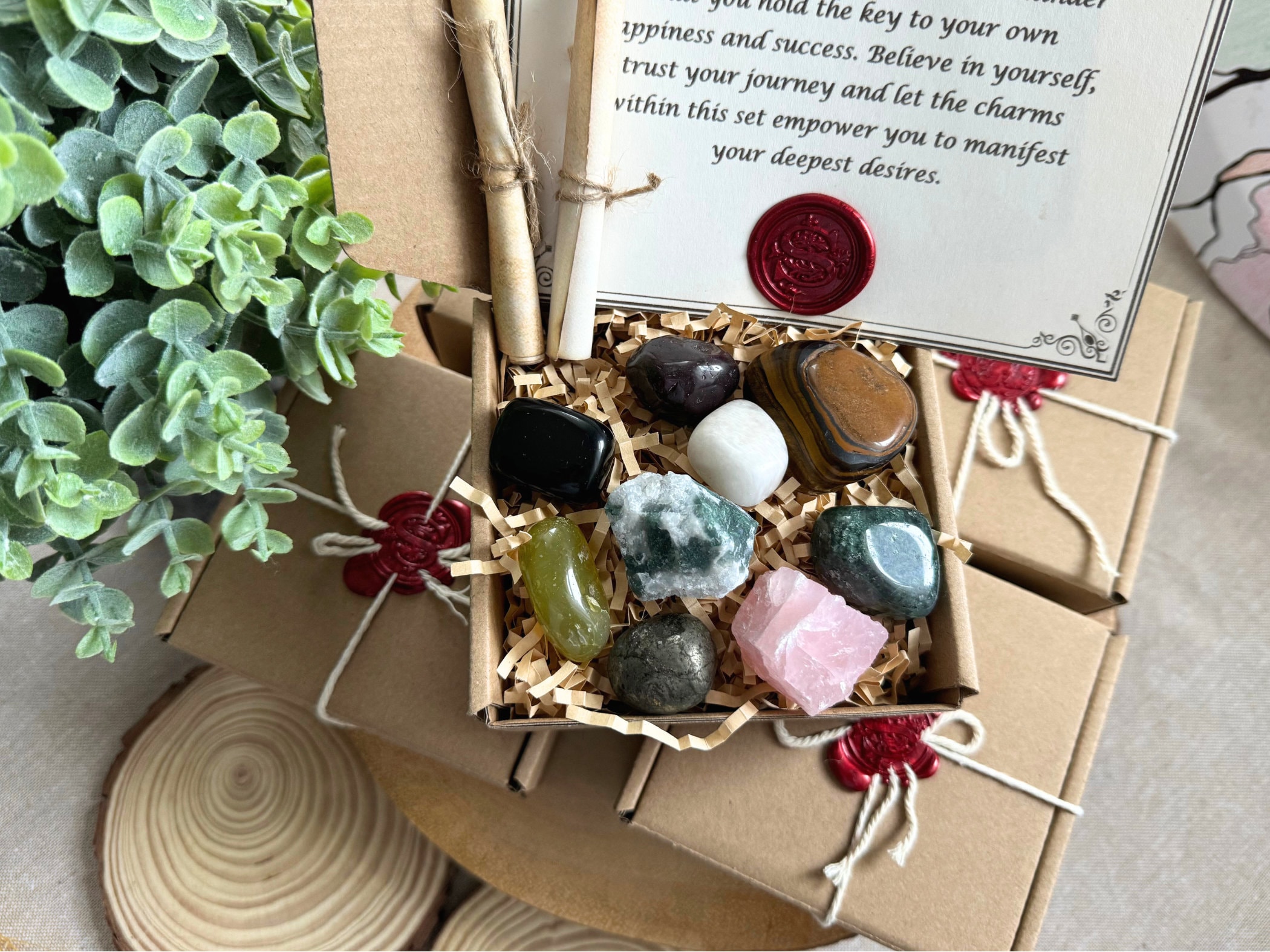 Personalized Crystal Gift Box, Birthday Crystal Set, Crystal Mystery ...