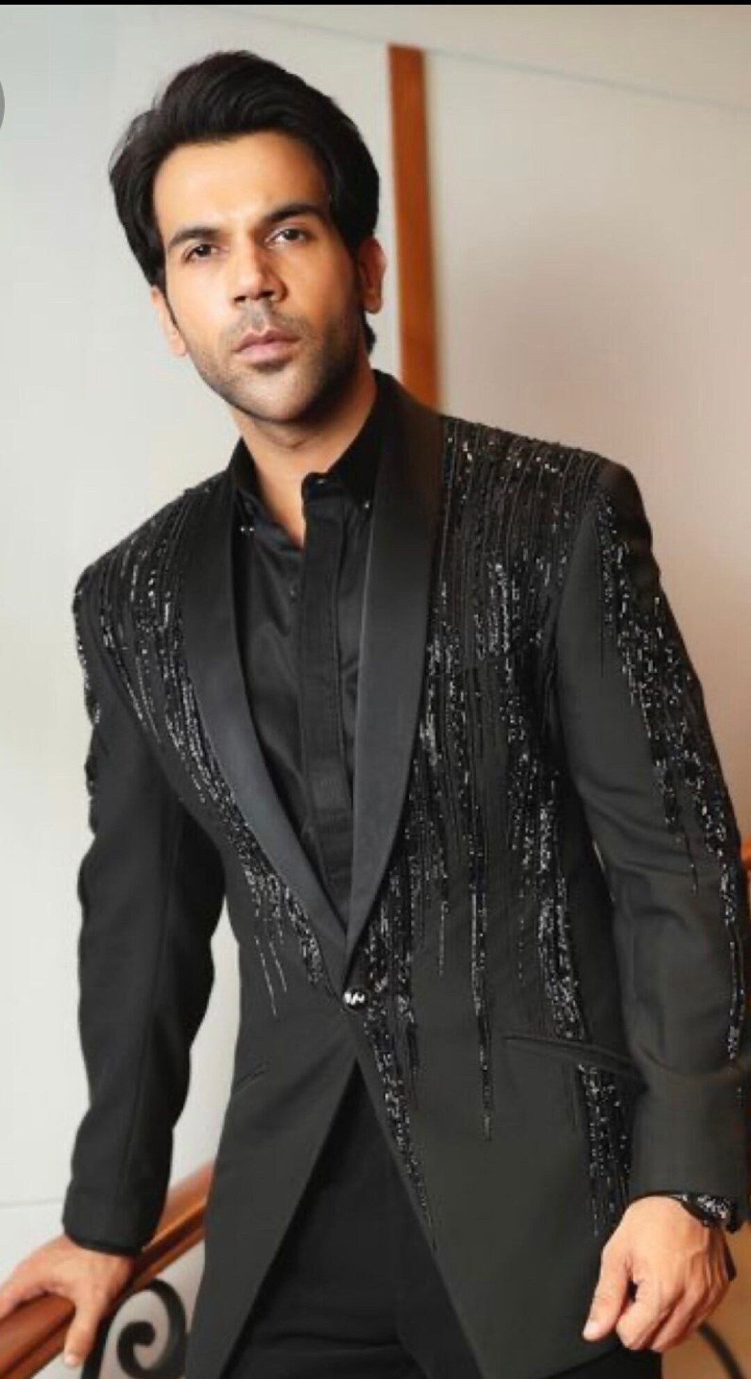 Hand Embroidered Black Wedding Tuxedo 5pc Blazer Bow Shirt Etsy