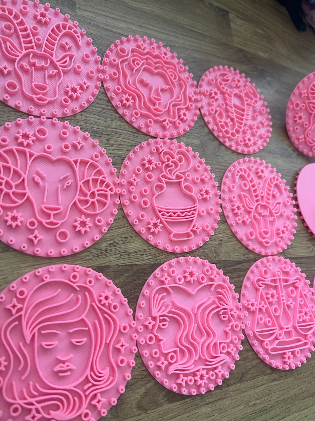 Zodiac Symbols Cookie and Icing Embosser Set - Etsy