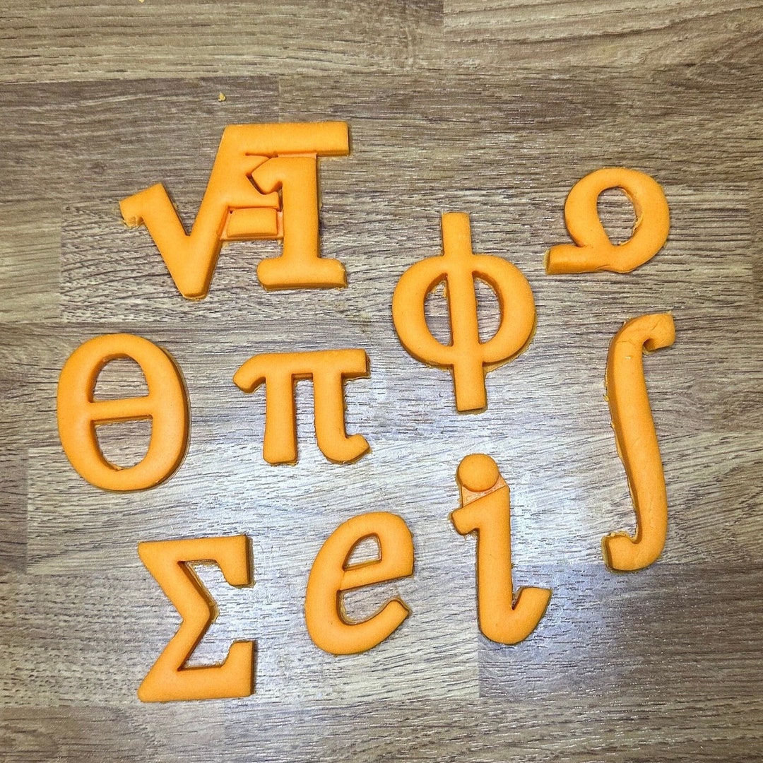 Mathematics Symbols Cookie and Icing Embosser Set - Etsy