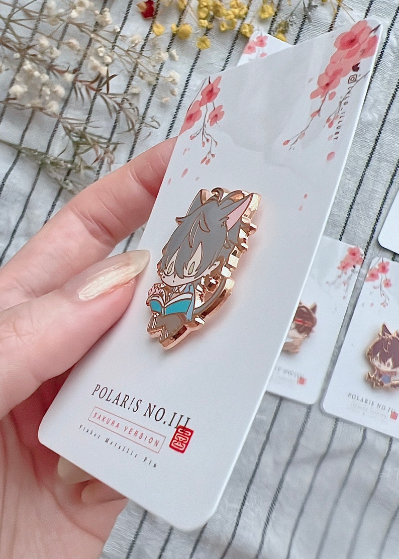 Vtuber Enamel Pin Sakura Version - Etsy