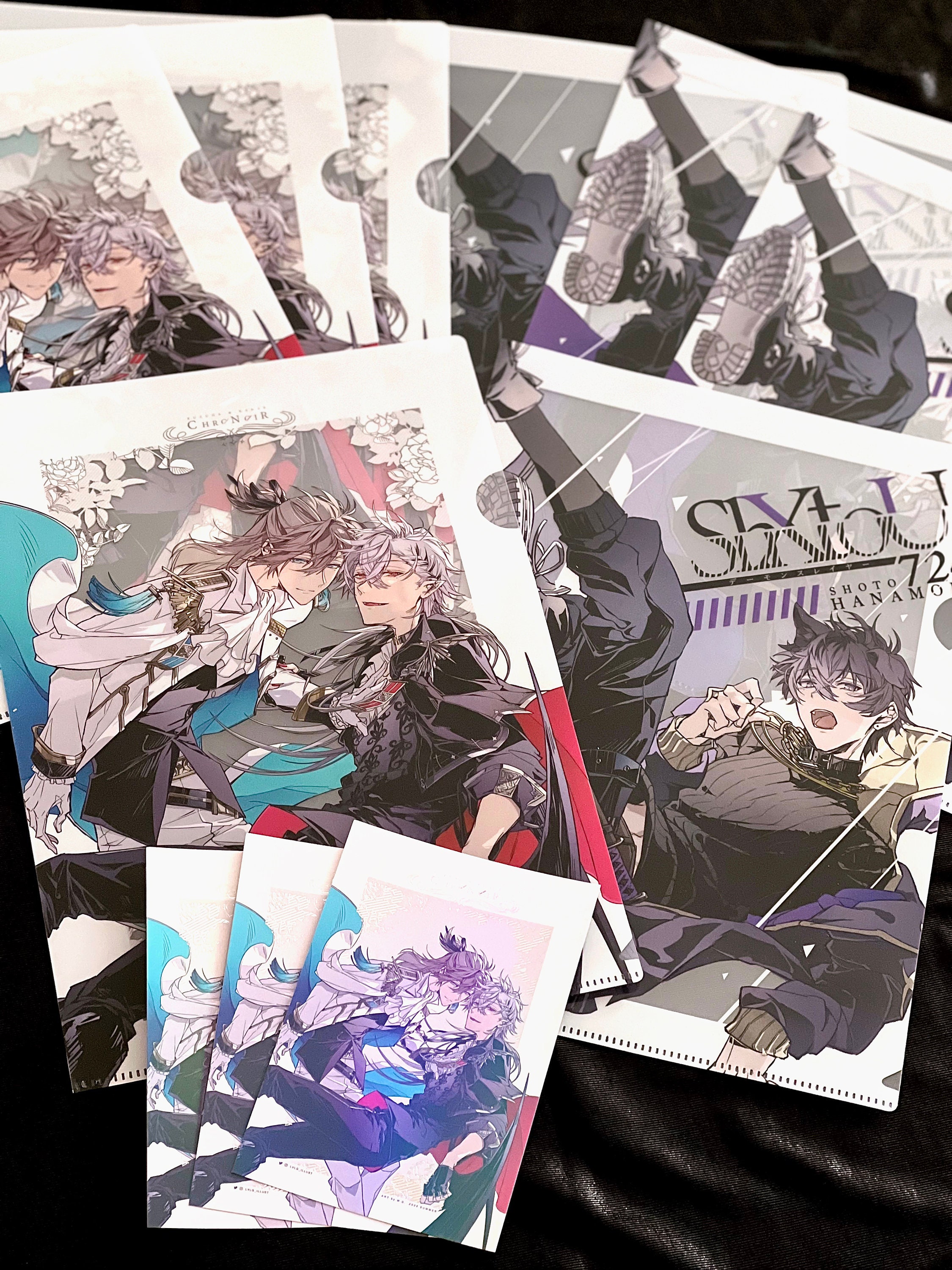 Vtuber Clear Folder Set shoto // Chronoir - Etsy