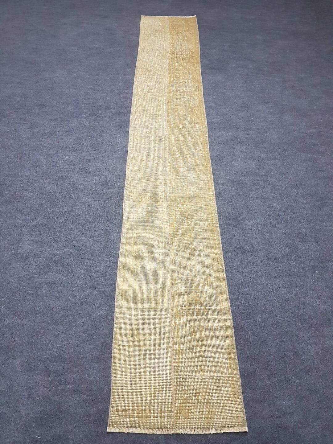 11' Long Narrow Runner Pastel Hallway Rug 2x11 Vintage Turkish Runner ...