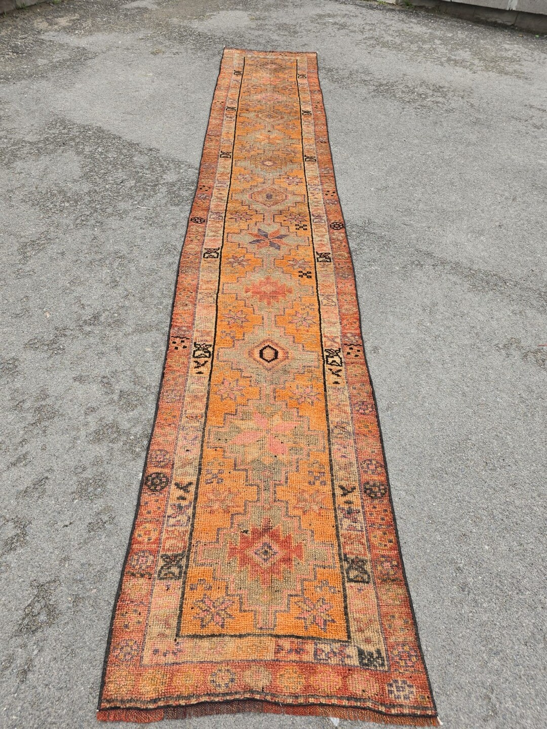 Handknotted Wool Runner Rug: 2x14 Light Yellow Hallway Rug - Etsy
