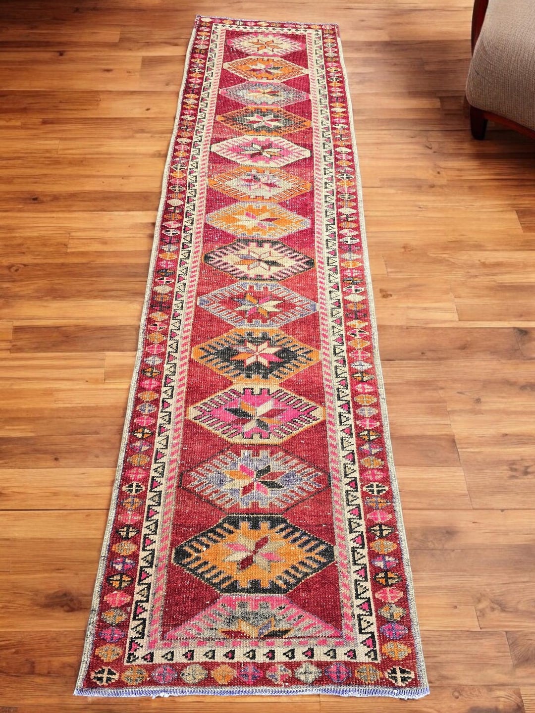 Boho Runner Rug 3x12 Feet Vintage Stair Runner Persian Home Decor ...