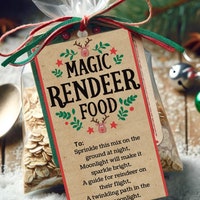 Reindeer Food Printable Tags, Christmas Eve Feed for Reindeer ...