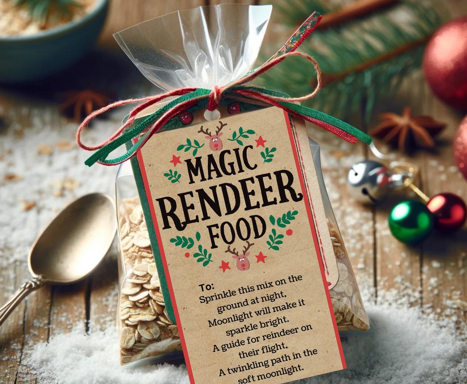 Printable Reindeer Food Labels - Personalized Christmas Magic Dust Tags ...