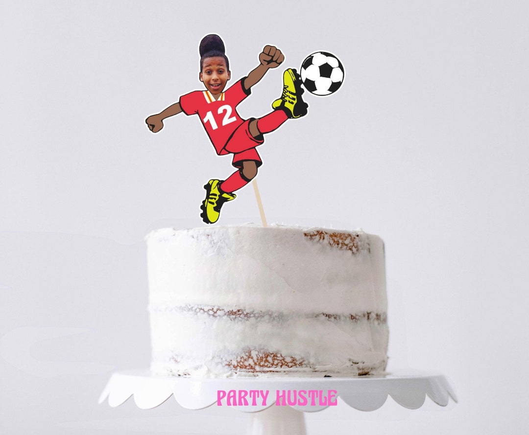 Personalized Football Cake Topper| Custom Birthday Photo Gift| Boys ...