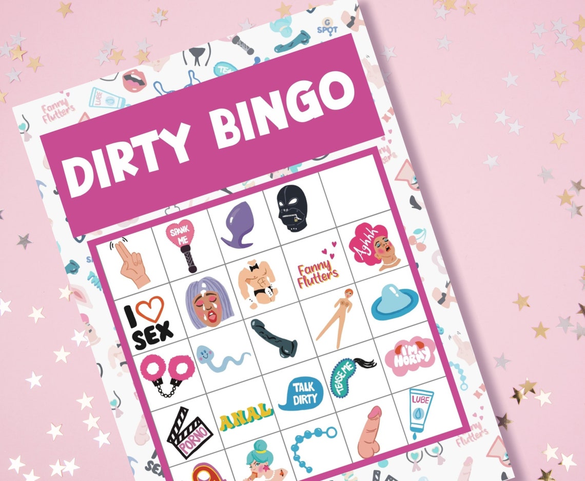 Dirty Bachelorette Party Bingo Rude Hen Party Game Fun Adult Bingo ...