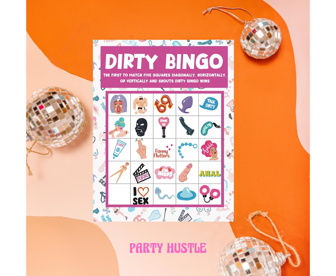 Dirty Bachelorette Party Bingo | Rude Hen Party Game | Fun Adult Bingo ...