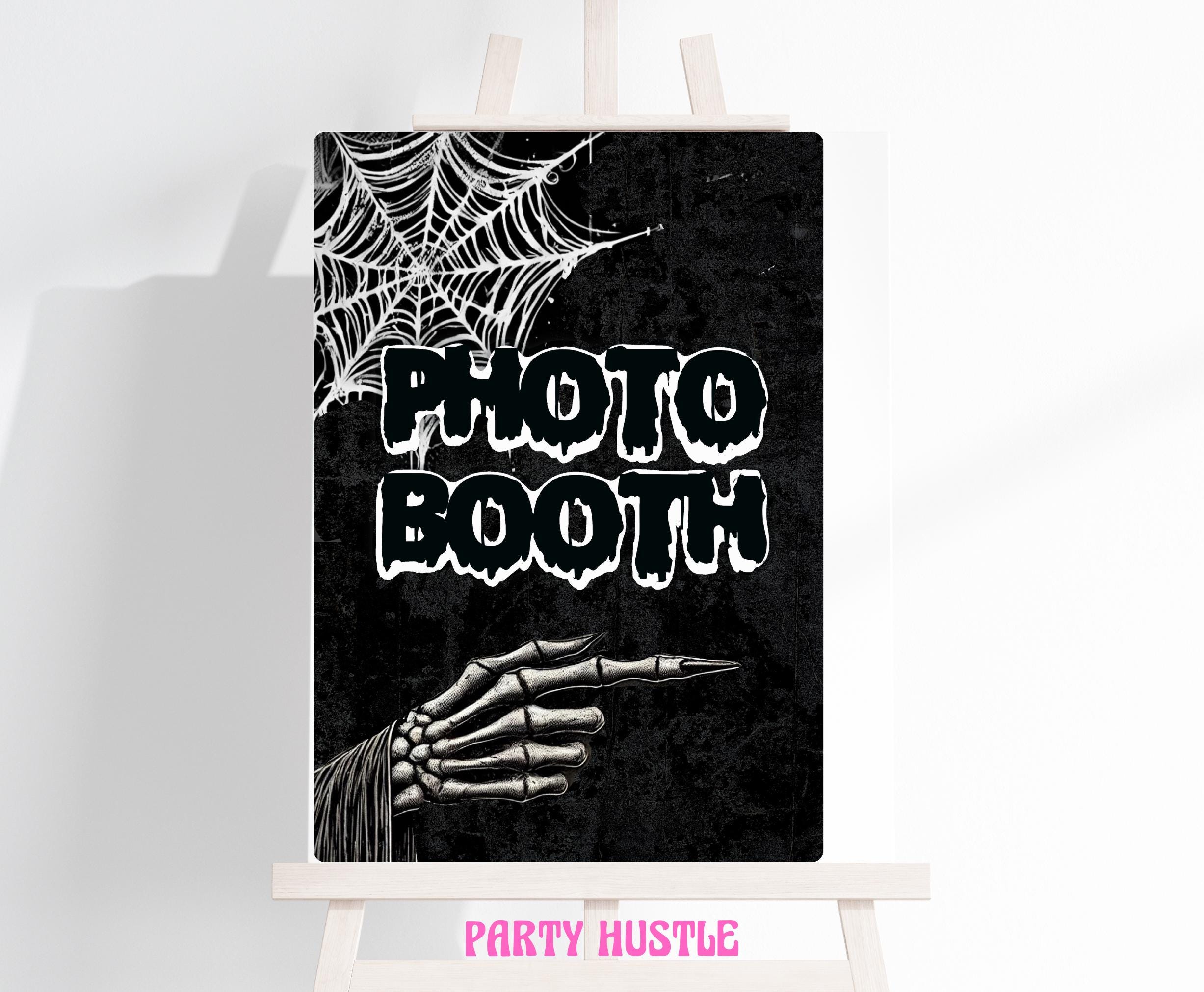 Printable Halloween Photo Booth Props Spooky Party Decorations Scary ...