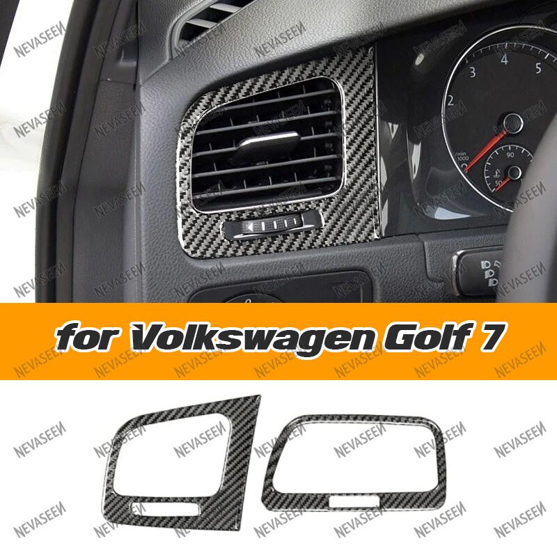 VW Golf 7 GTI R Gte GTD MK7 2013-2019 Carbon Fiber Interior Cover Set ...