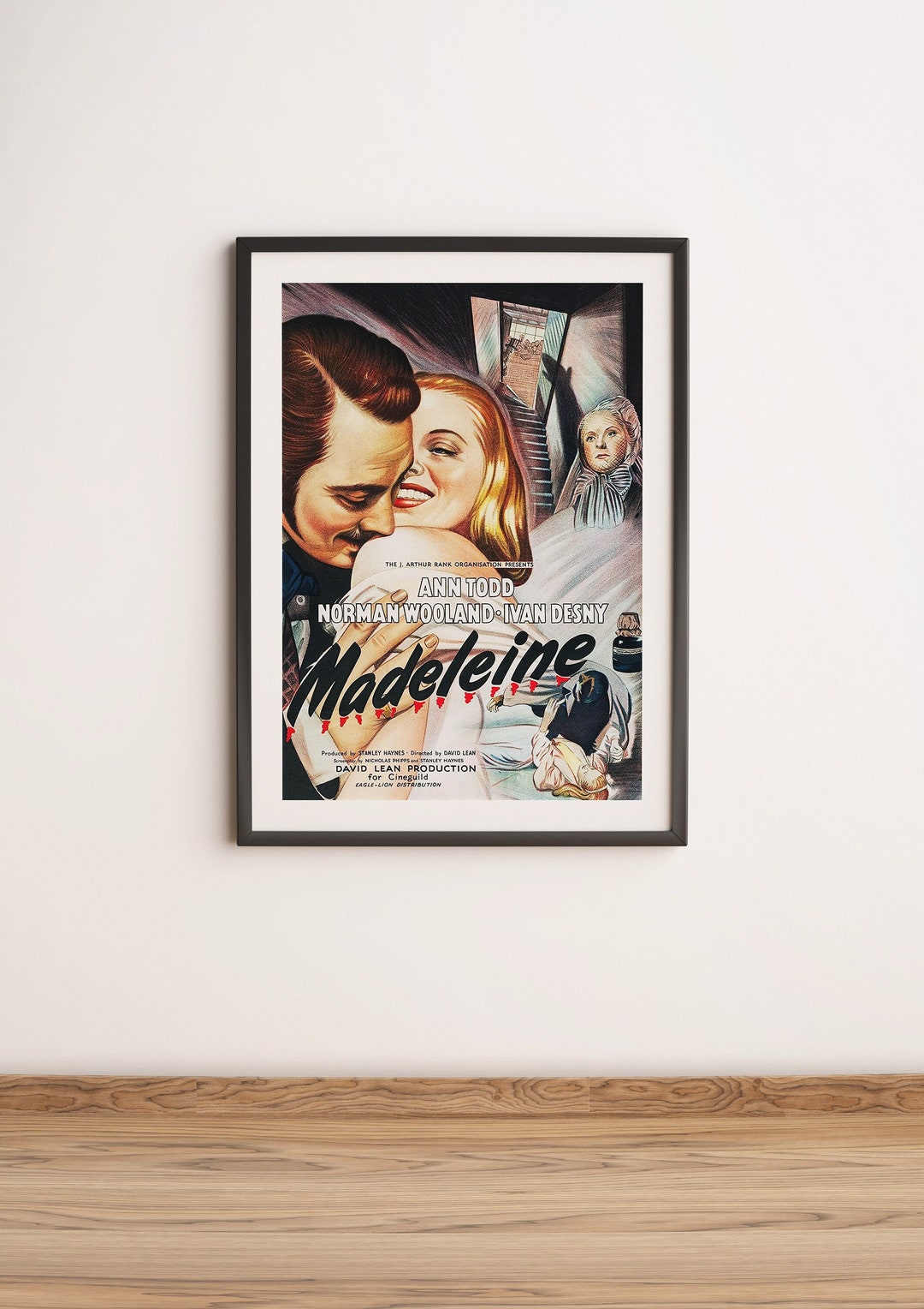 Madeleine 1950: Official Poster Reprint of the Timeless Romantic Drama - Etsy