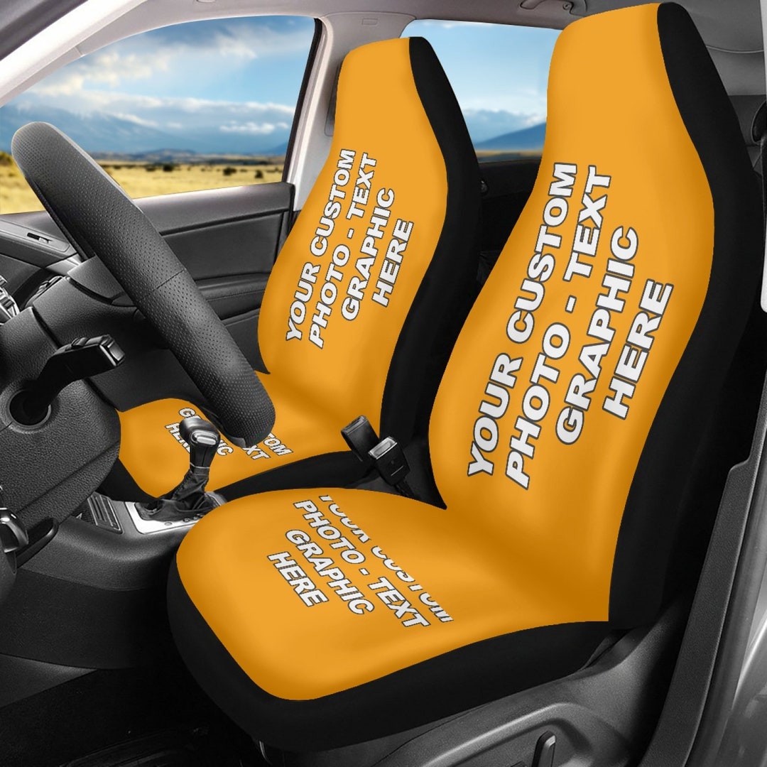 Customizable Car Seat Cover, Personalized Car Interior Car Cover, Seat ...