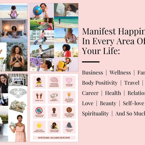 Vision Board Printables for Black Women 300 Inspiring - Etsy