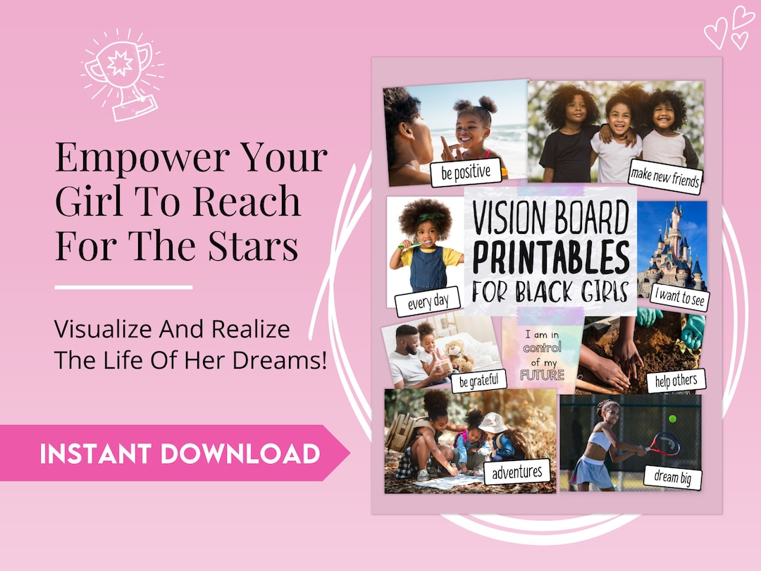 Vision Board Printables for Black Girls Inspiring Collection - Etsy