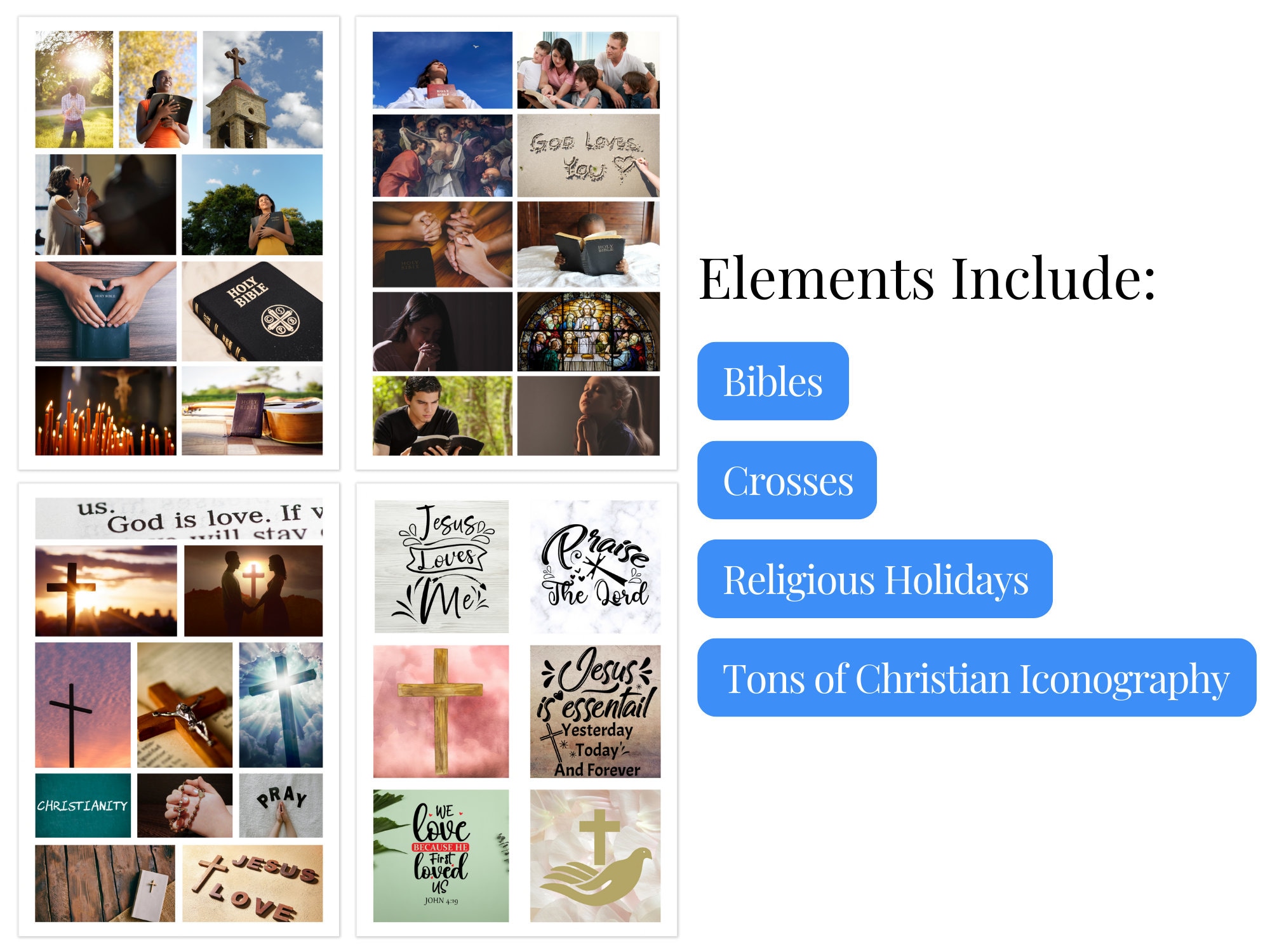 Christian Vision Board Printables 120 Beautiful Images - Etsy