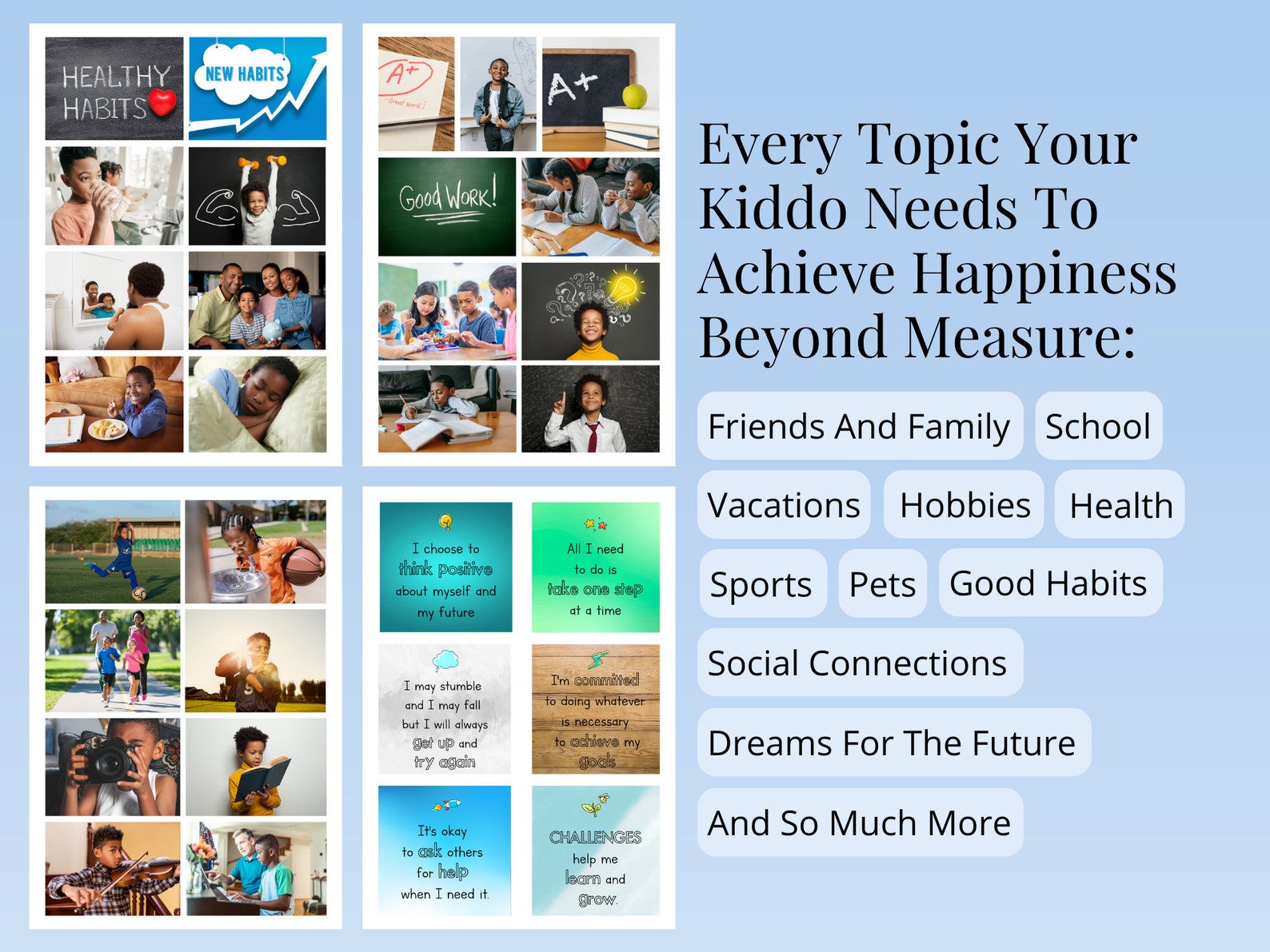 Vision Board Printables for Black Boys Inspiring Collection - Etsy