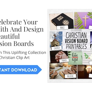 Christian Vision Board Printables 120 Beautiful Images - Etsy