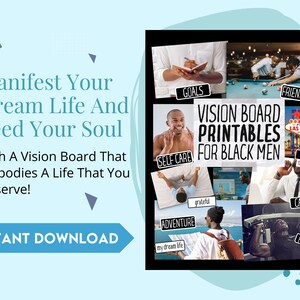 Vision Board Printables for Black Men 300 Inspiring - Etsy