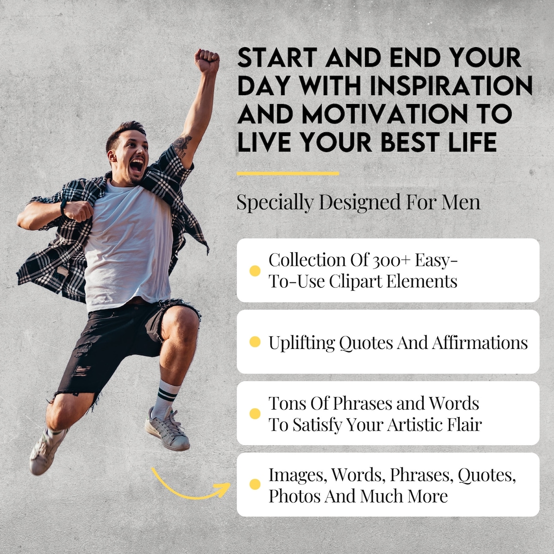 Vision Board Printables for Men - 300+ Inspiring Pictures, Words and ...