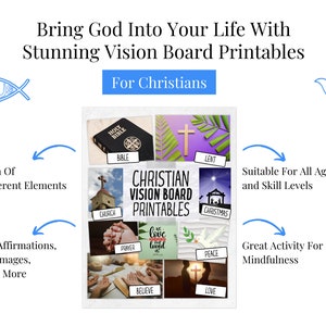 Christian Vision Board Printables 120 Beautiful Images - Etsy