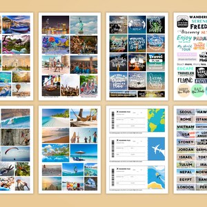 Travel Vision Board Printables Explore the World With an - Etsy